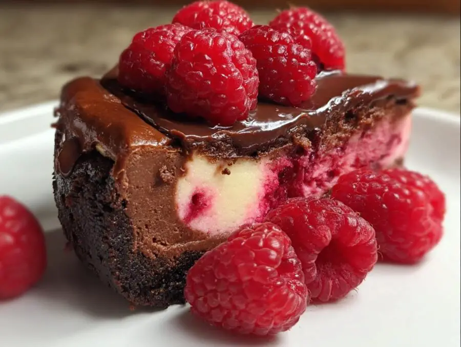 Delicious Chocolate Raspberry Cheesecake 2 Ways - Slam Recipes