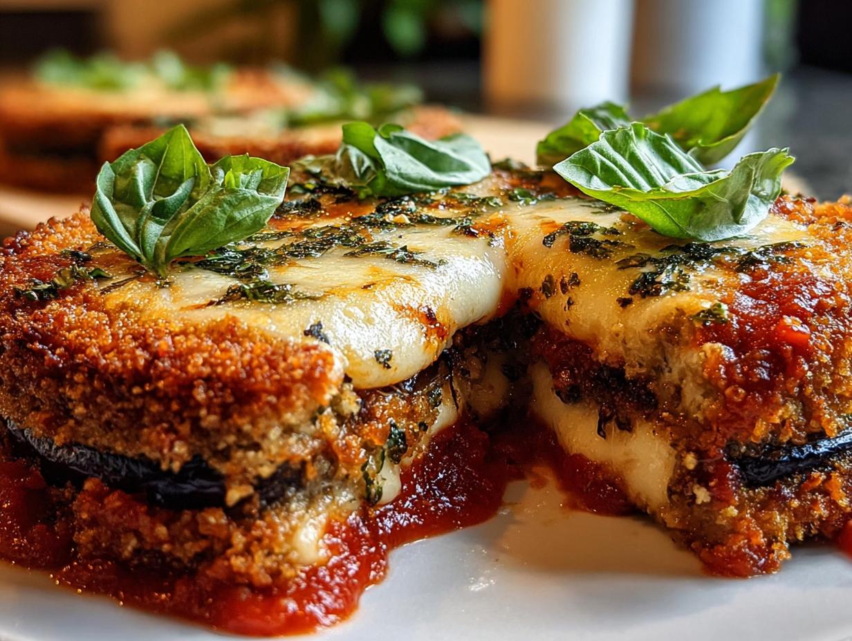 Crispy Baked Eggplant Parmesan: Amazing Oven Bake - Slam Recipes