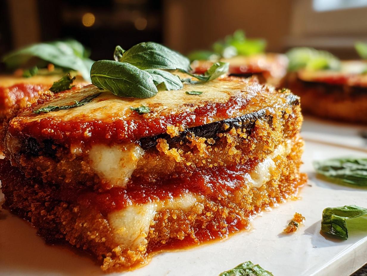 Crispy Baked Eggplant Parmesan: Amazing Oven Bake - Slam Recipes