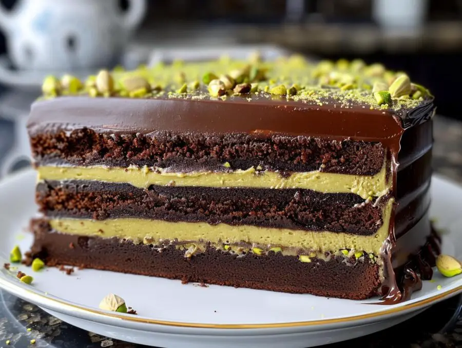Dubai Chocolate Cake: Divine 2 Layer Decadence - Slam Recipes