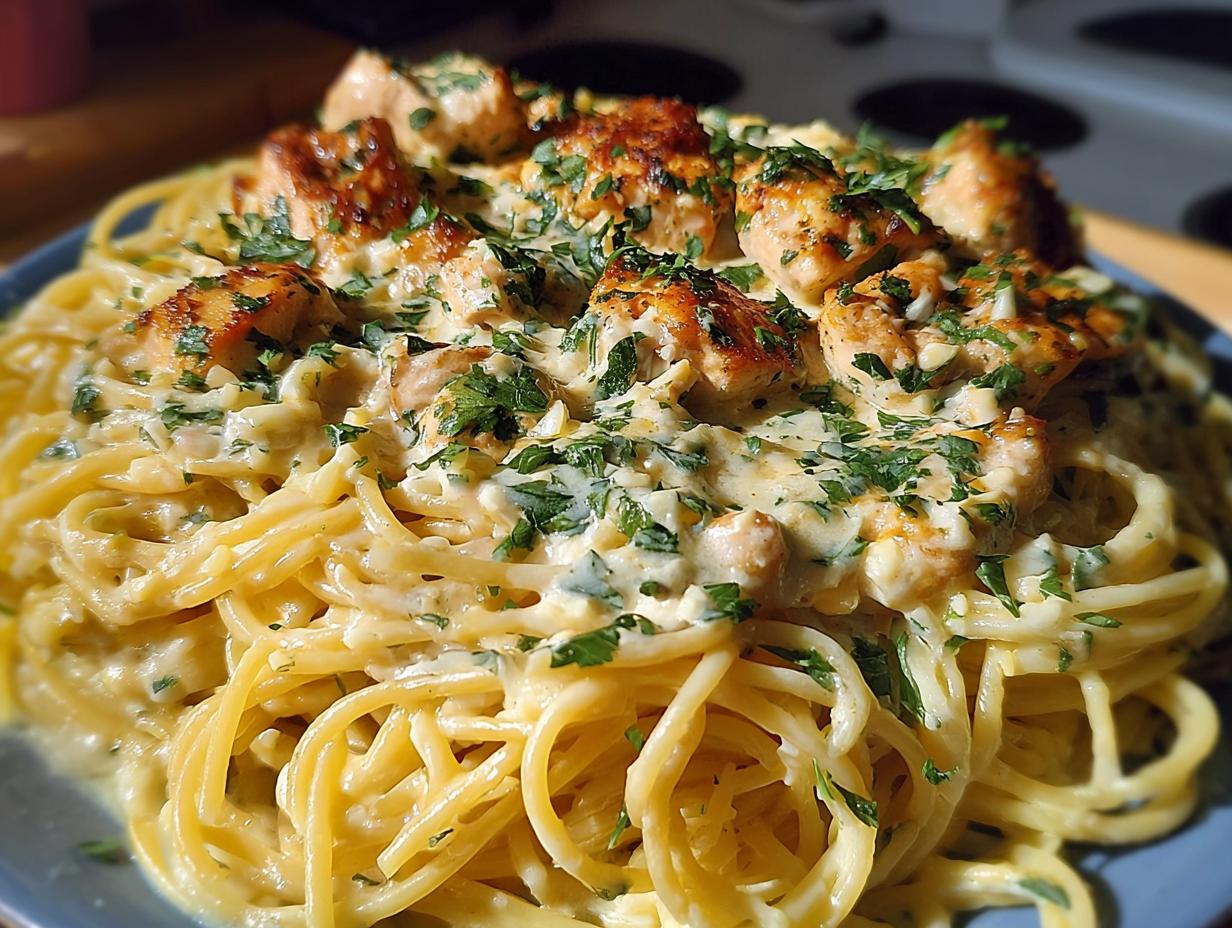 Creamy Velveeta Chicken Spaghetti: 15-Min Prep - Slam Recipes