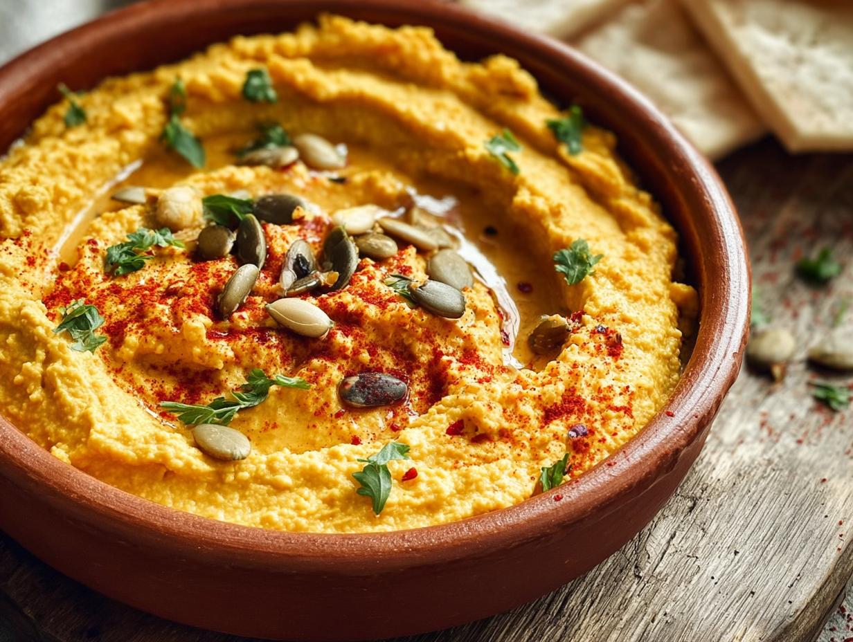 Roasted Pumpkin Hummus: 15 Min Magic - Slam Recipes