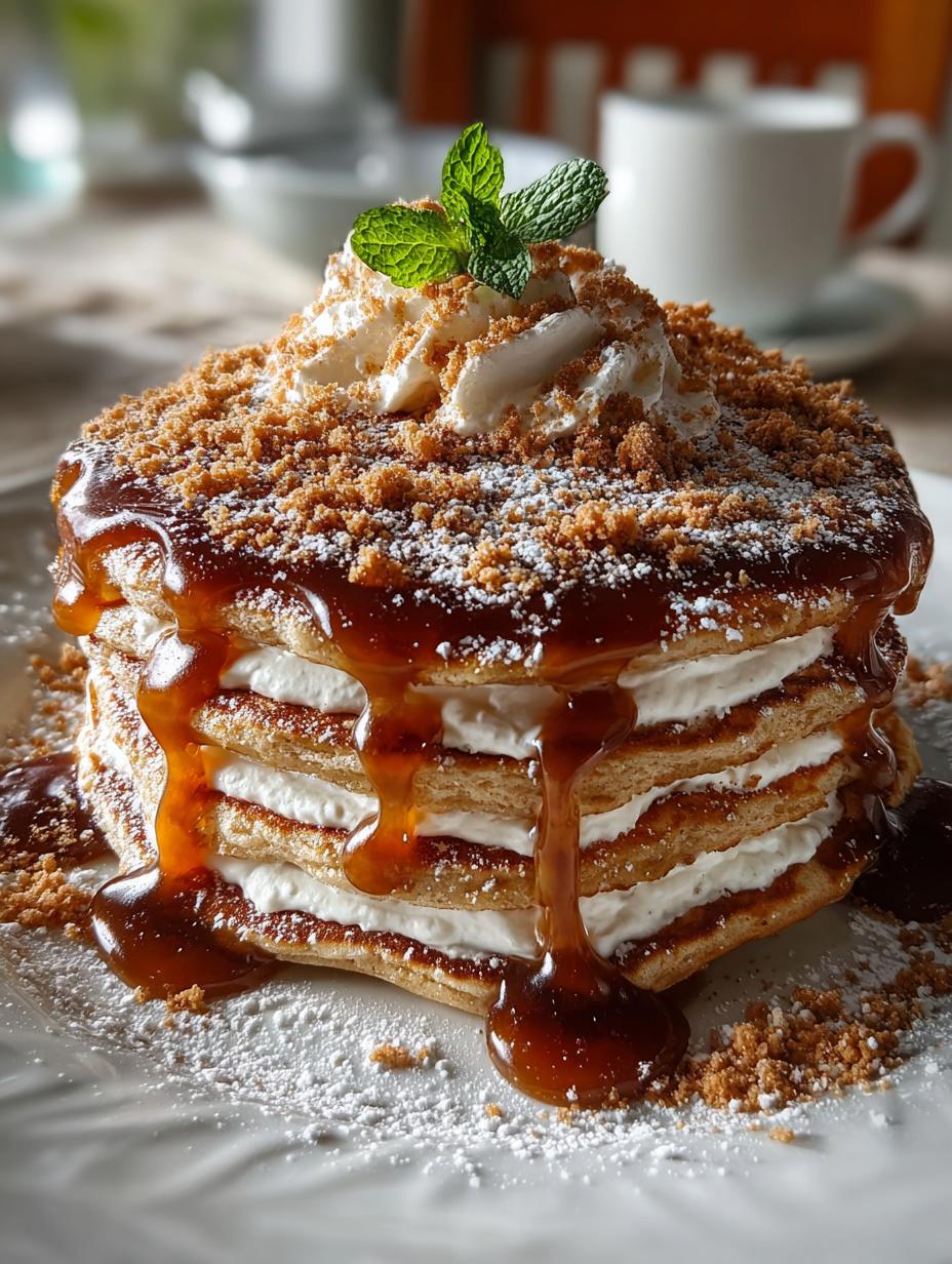 Decadent Biscoff Pancake Stack: 7 Layers of Bliss - Slam Recipes