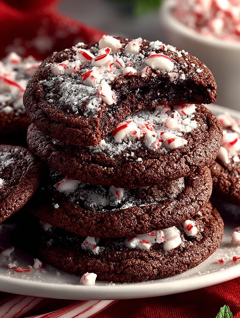 Delicious Double Chocolate Peppermint Cookies Recipe - Slam Recipes
