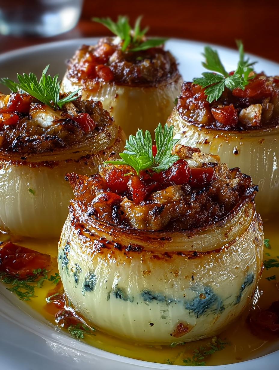 Delicious Greek Stuffed Onions with Savory Filling - Slam Recipes