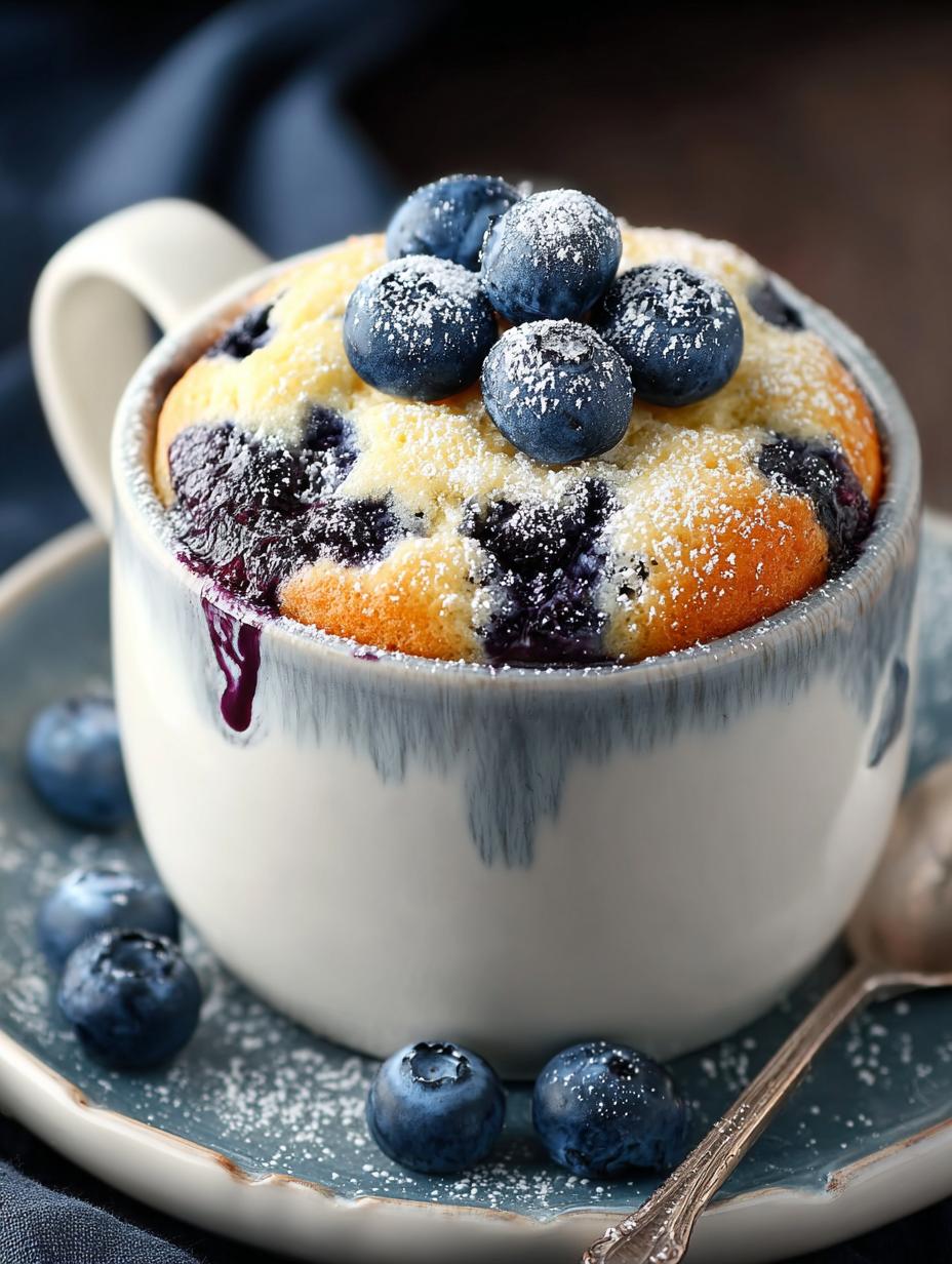 Keto Blueberry Muffin Mug: A Delicious 1-Minute Treat - Slam Recipes