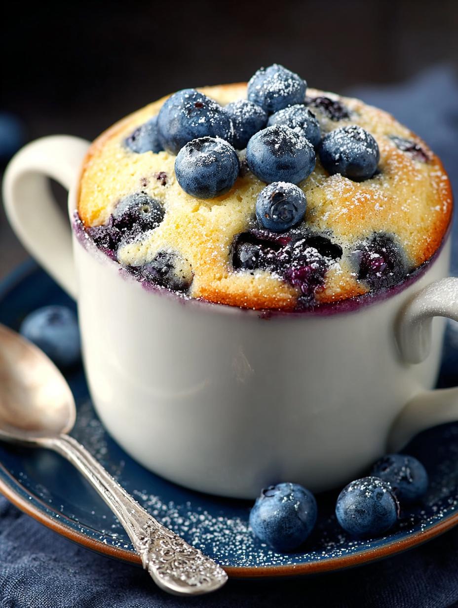 Keto Blueberry Muffin Mug: A Delicious 1-Minute Treat - Slam Recipes