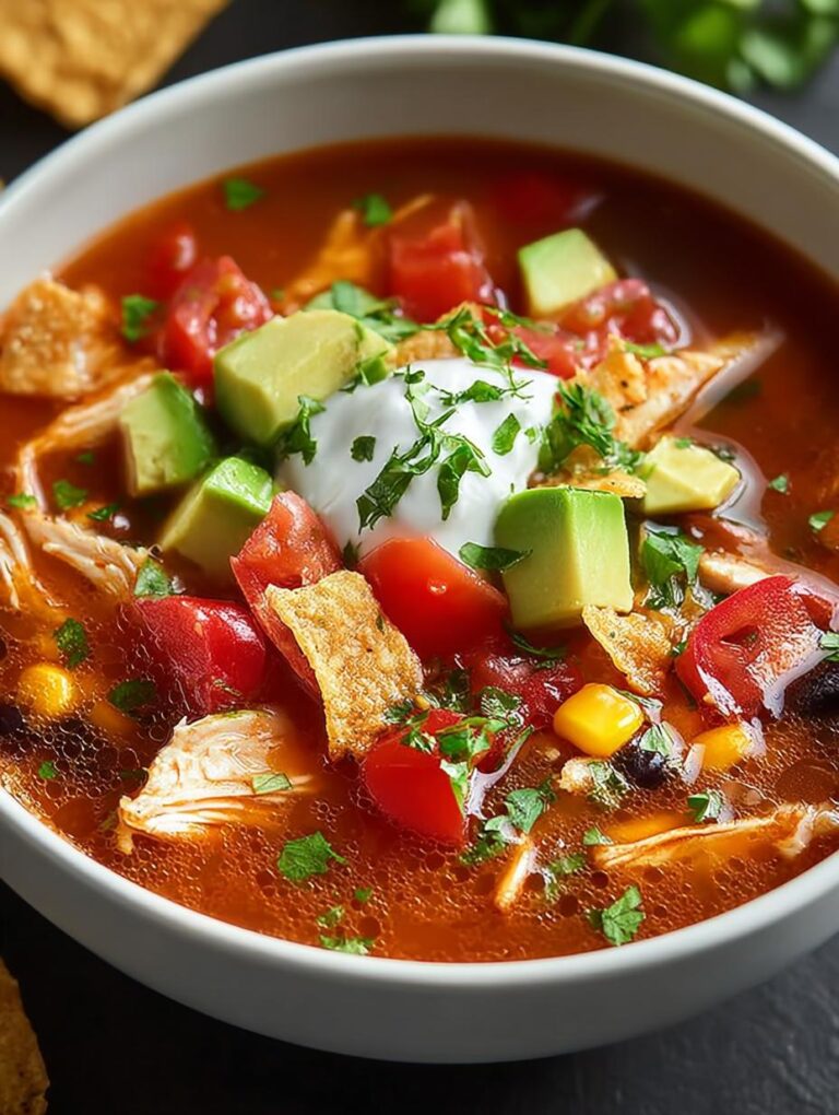 Cozy Chicken Tortilla Soup: 6 Comforting Ingredients - Slam Recipes